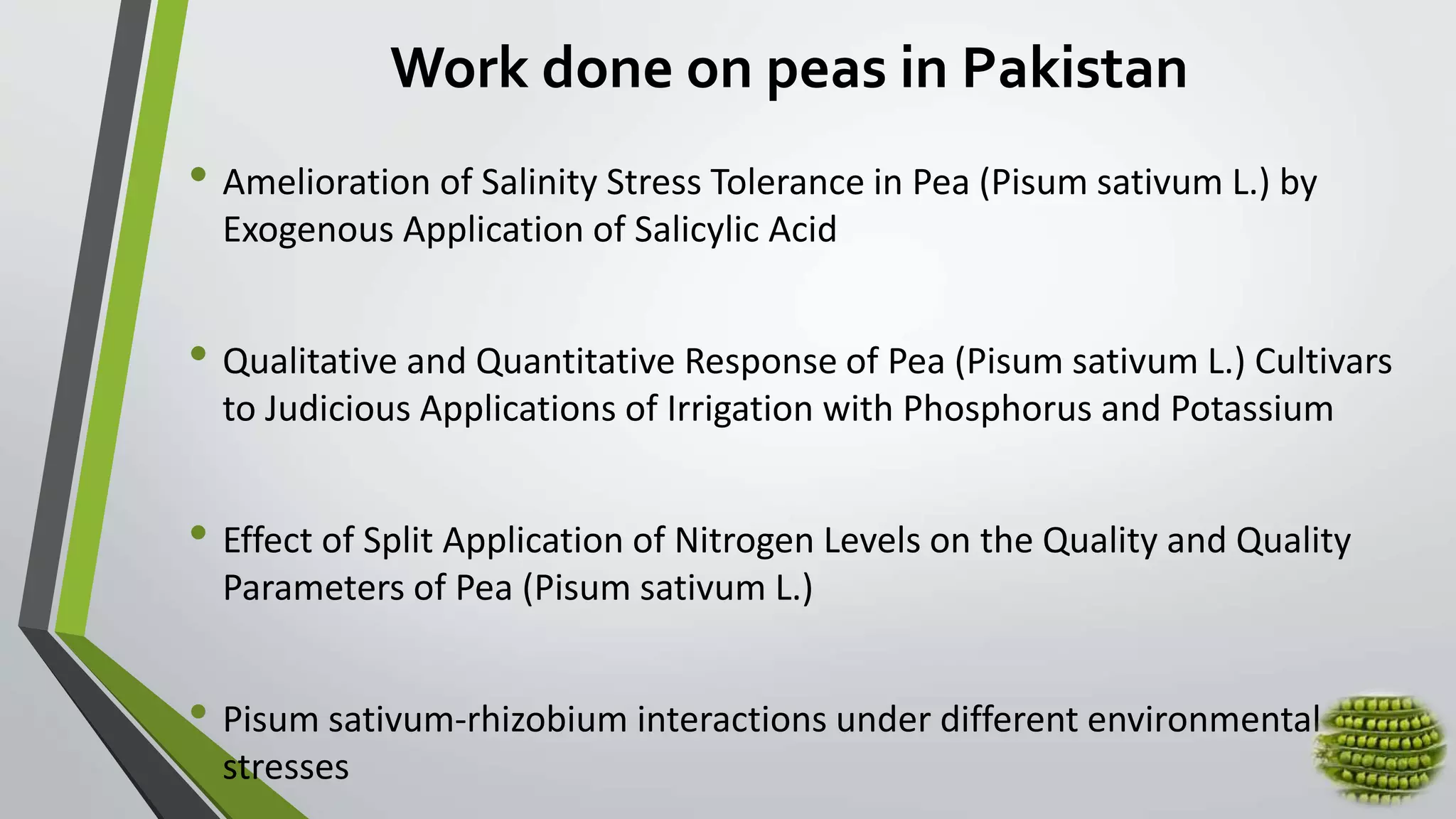 Peas (Botanical and Reproductive Biology) | PPTX
