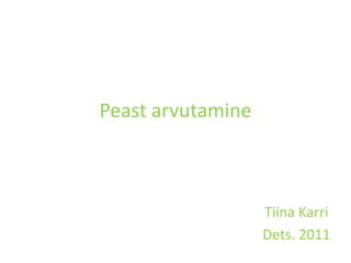 Peast arvutamine | PPT