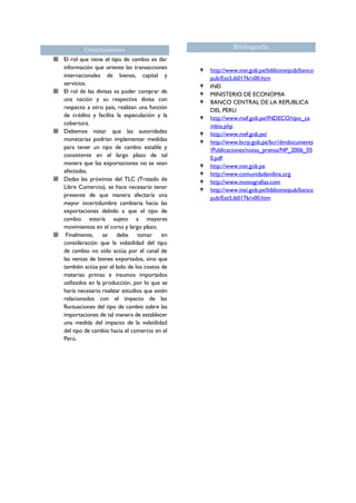 Pea y tipo de cambio | PDF