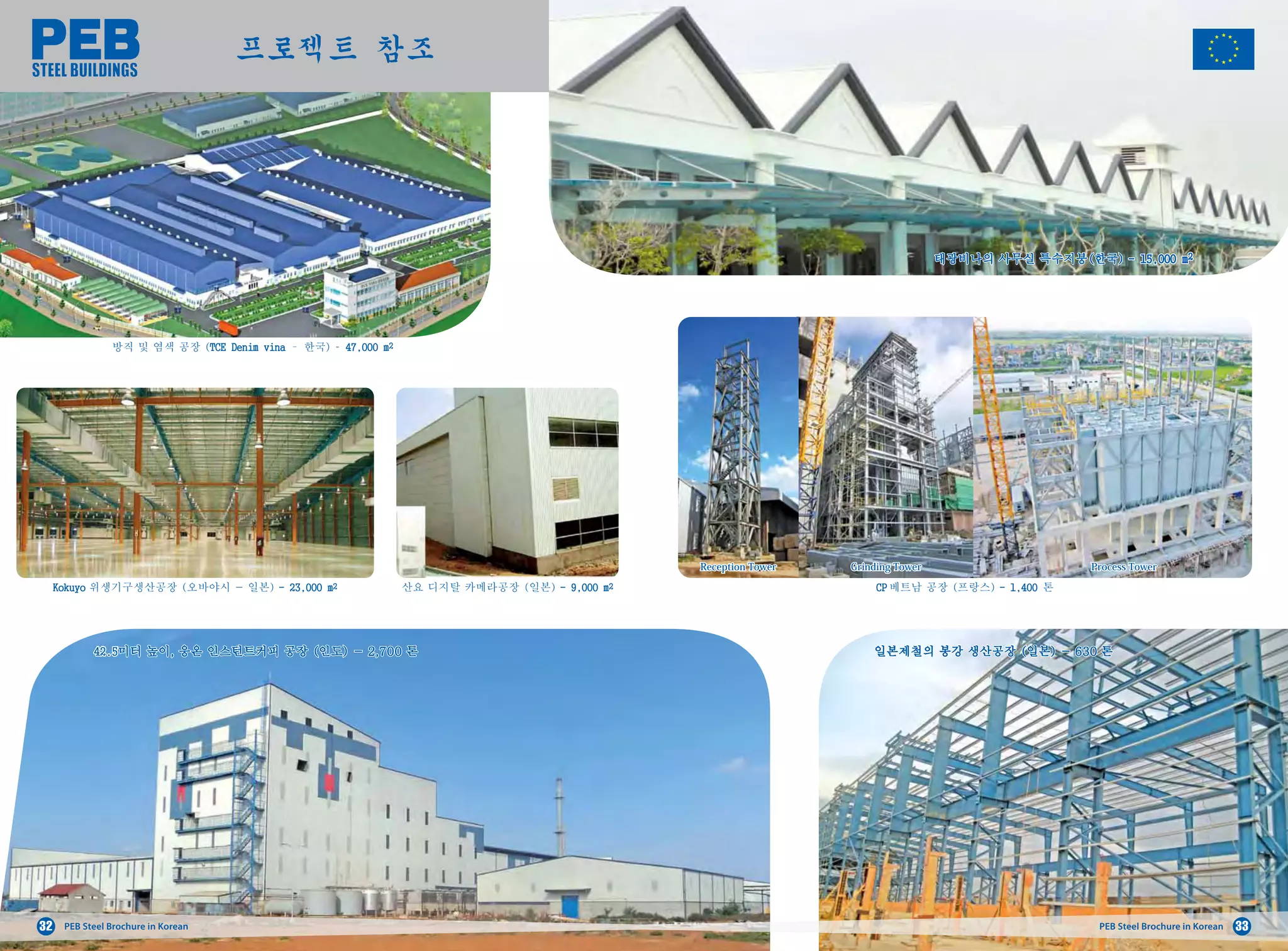 PEB Steel Buildings Brochure in Korean (2012) | PDF