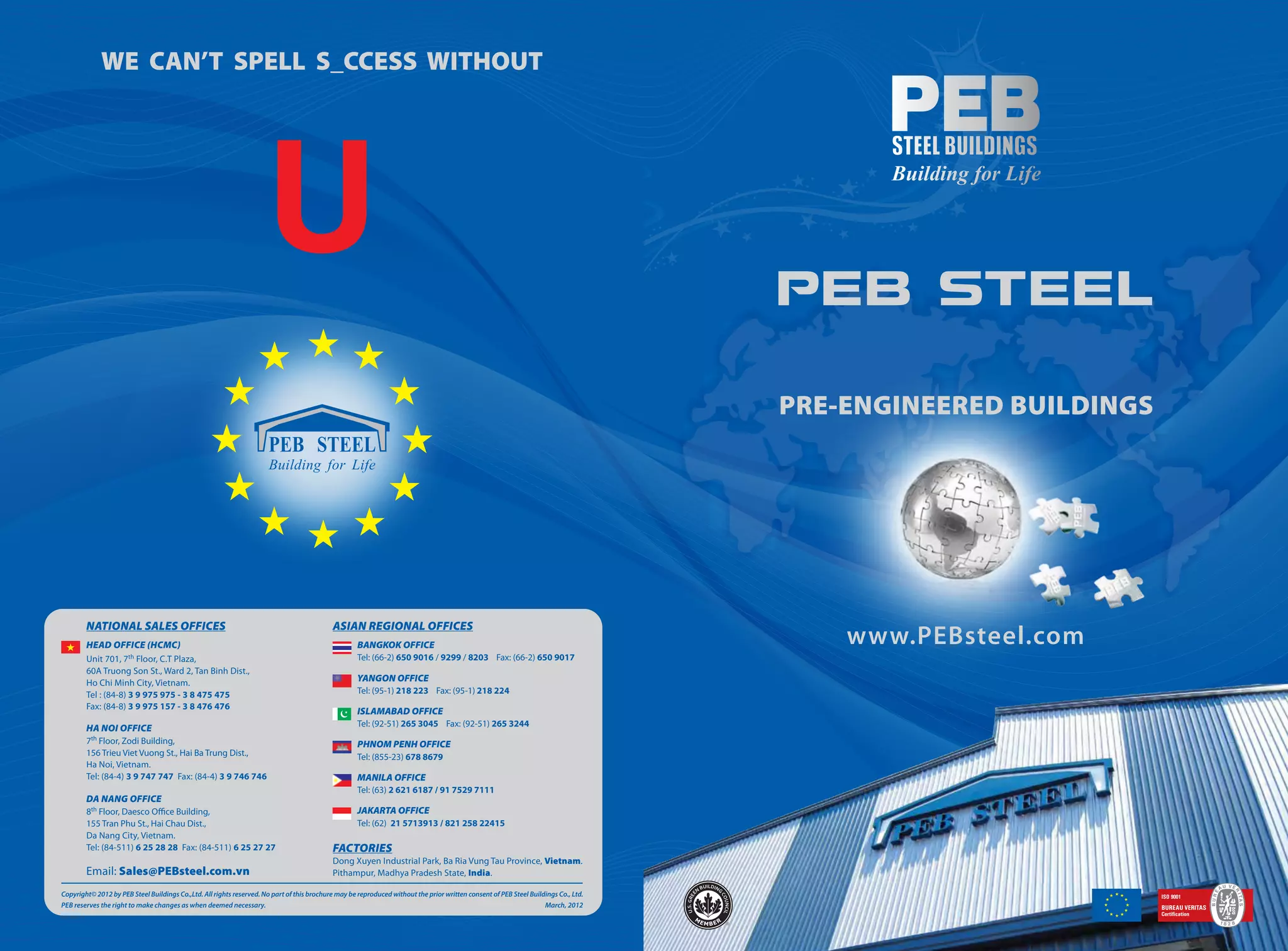 PEB Steel Buildings Brochure in english, nhà thép tiền chế PEB Steel | PDF