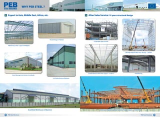 PEB Steel Buildings Brochure in english, nhà thép tiền chế PEB Steel | PDF