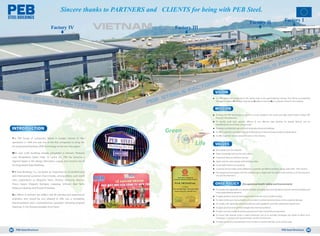 PEB Steel Buildings Brochure in english, nhà thép tiền chế PEB Steel | PDF