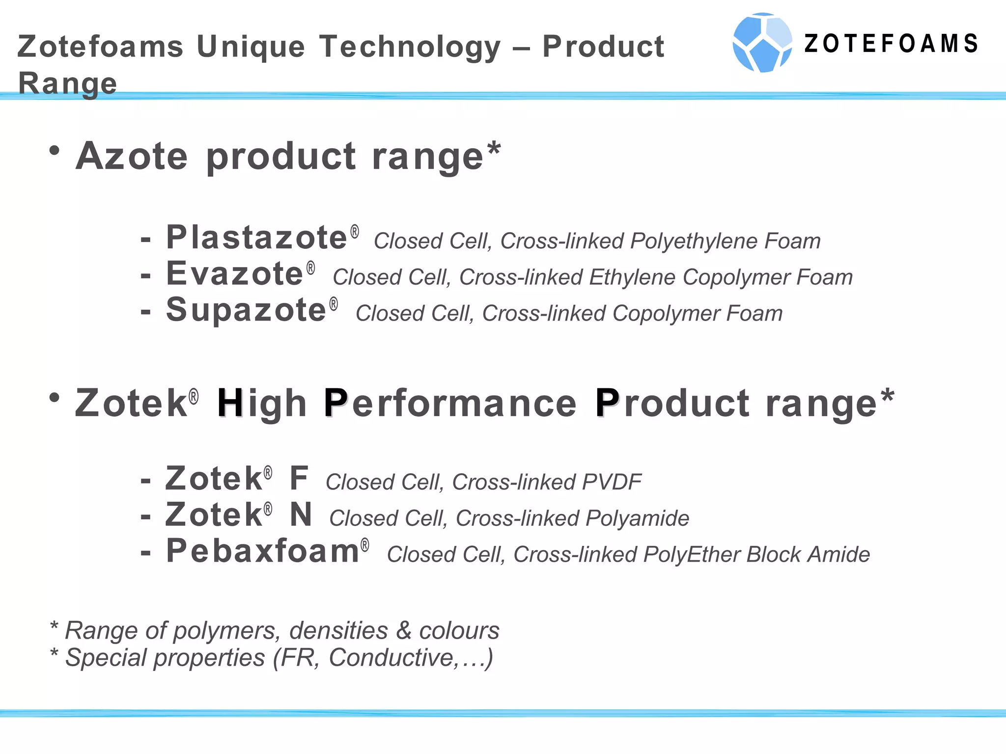 Pebax foam introduction march13 | PPT