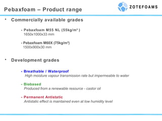 Pebax foam introduction march13 | PPT