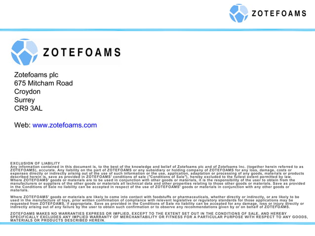 Pebax foam introduction march13 | PPT | Chemistry | Science