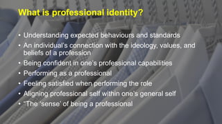 Using Portfolios to develop professional identity and enhance student ...