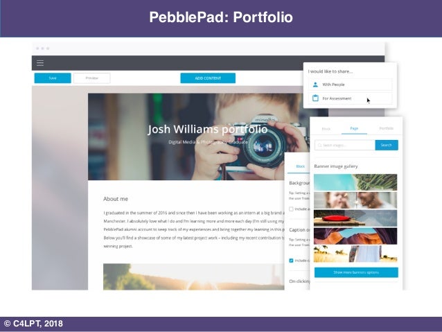 PebblePad Template Examples 7© C4LPT,