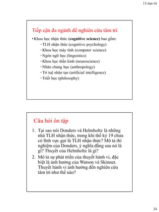 Tlh nhan thuc. bai 1 | PDF