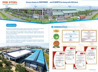PEB Steel Buildings (English brochure) | PDF