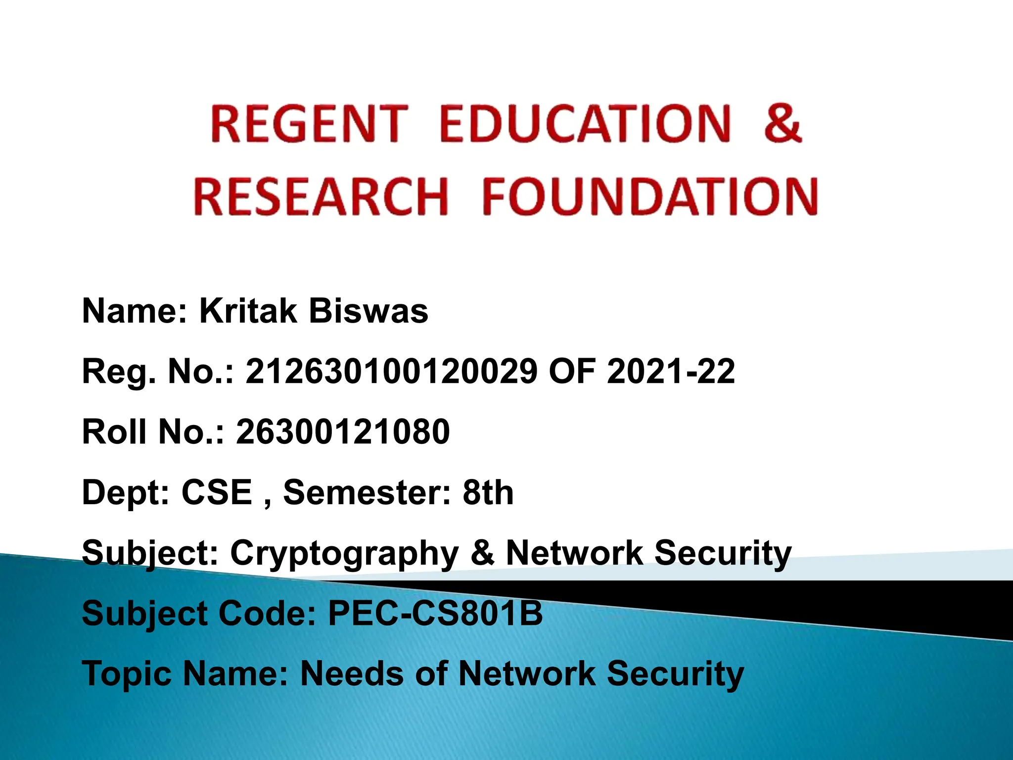 Needs of Network security.pptx. Cryptography | PPT Needs of Network security.pptx. Cryptography | PPT