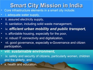 Sustainable transportation for smart cities | PPT