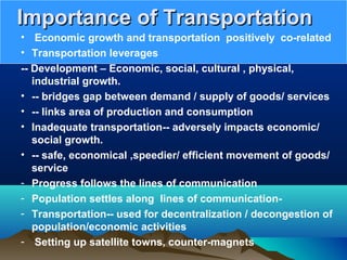 Sustainable transportation for smart cities | PPT