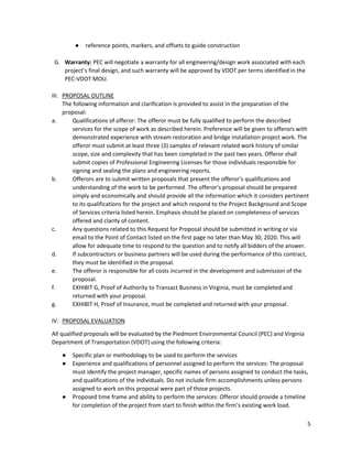 Engineering Services RFP - PEC VDOT Rappahannock Fish-Passage Pilot ...