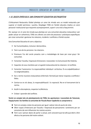 PEC 2023 - 2024. Escola Roser Capdevila. | PDF