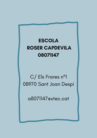 PEC 2023 - 2024. Escola Roser Capdevila. | PDF