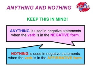 Pec2 lesson08 anything nothing | PPT