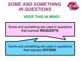 Pec2 lesson09 something some in questions | PPTX