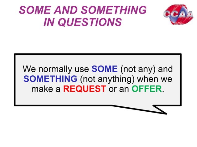 Pec2 lesson09 something some in questions | PPT