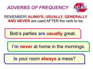 Pec2 lesson3 adverbs of frequency | PPT