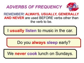 Pec2 lesson3 adverbs of frequency | PPT