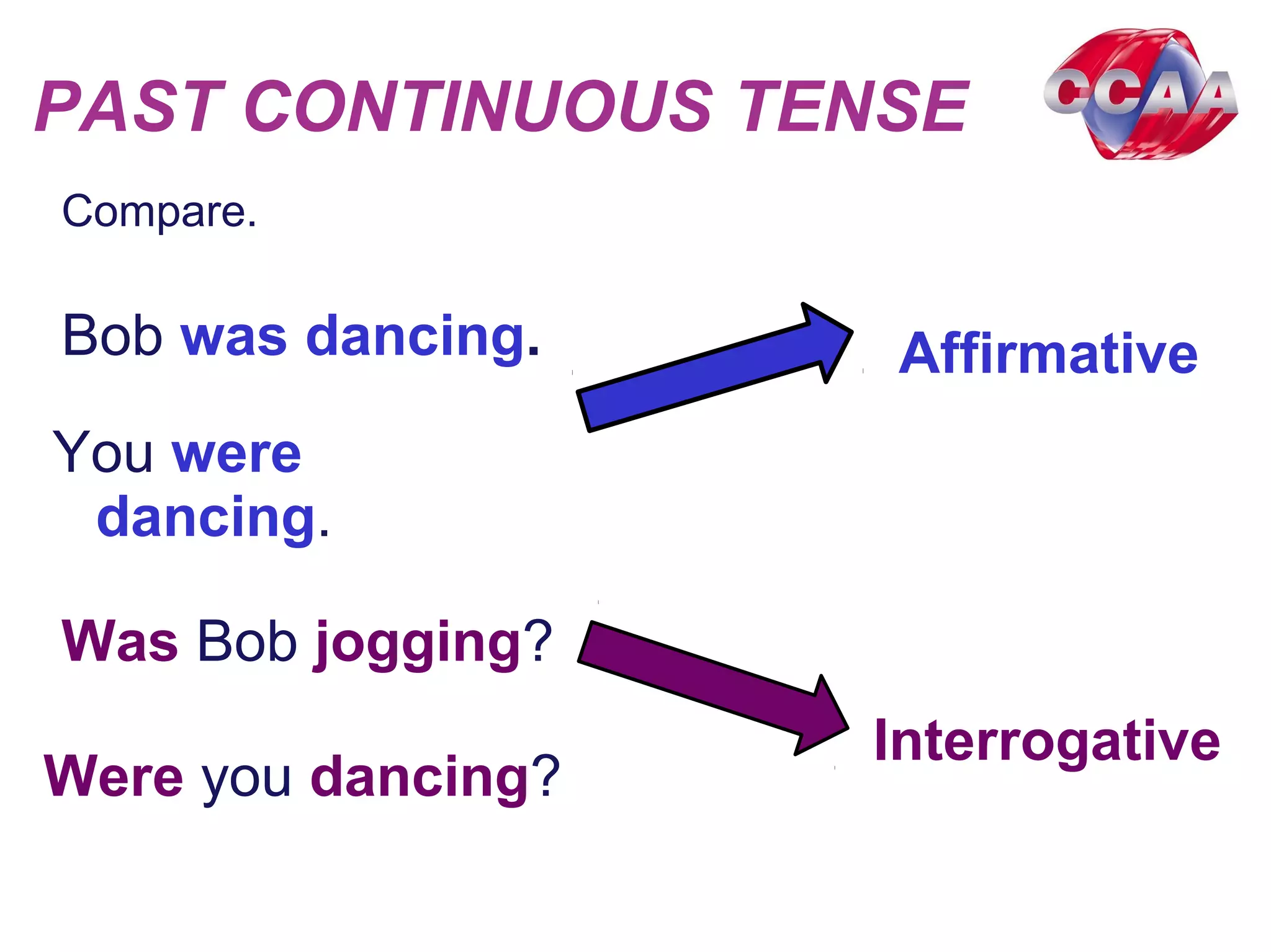 Pec4 lesson6 past continuous possessive pronouns | PPT
