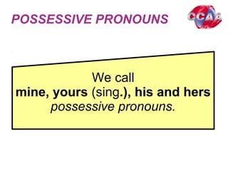 Pec4 lesson6 past continuous possessive pronouns | PPT