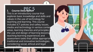 PEC 5 Introduction to Technology in Classroom.pptx | Secondary ...