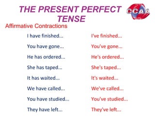 Pec5 lesson8 past participle the present perfect tense | PPT
