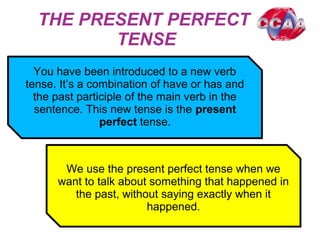 Pec5 lesson8 past participle the present perfect tense | PPT