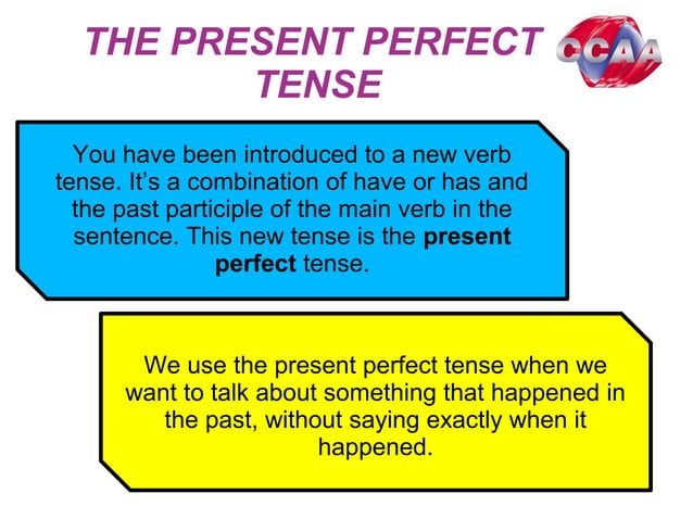 Pec5 lesson8 past participle the present perfect tense | PPT