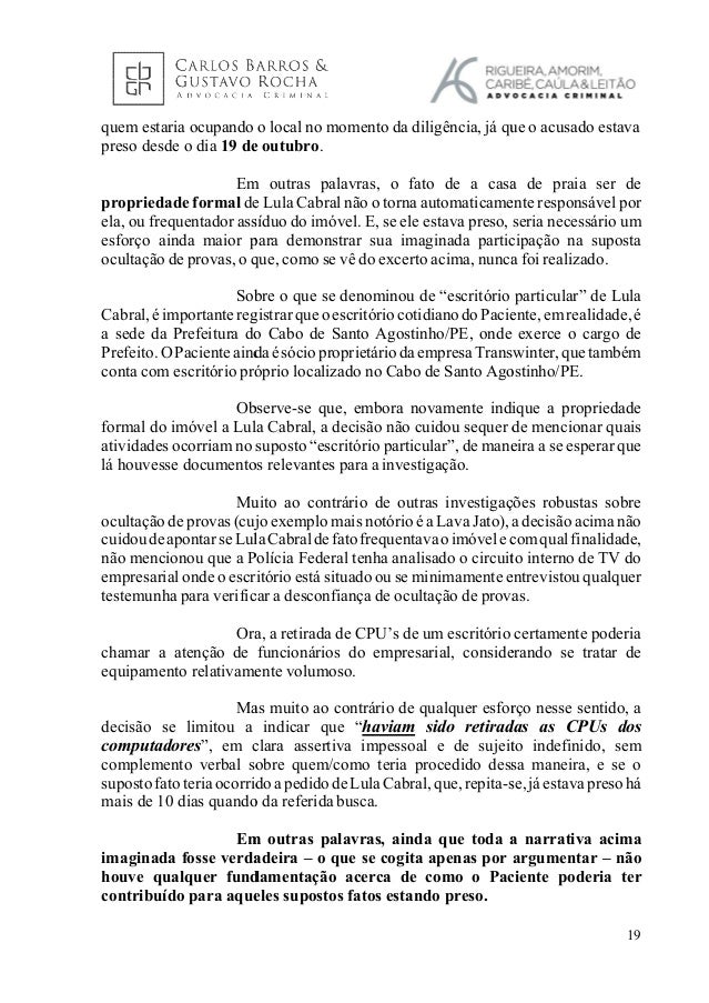 O Que é Habeas Corpus Exemplo Vários Exemplos