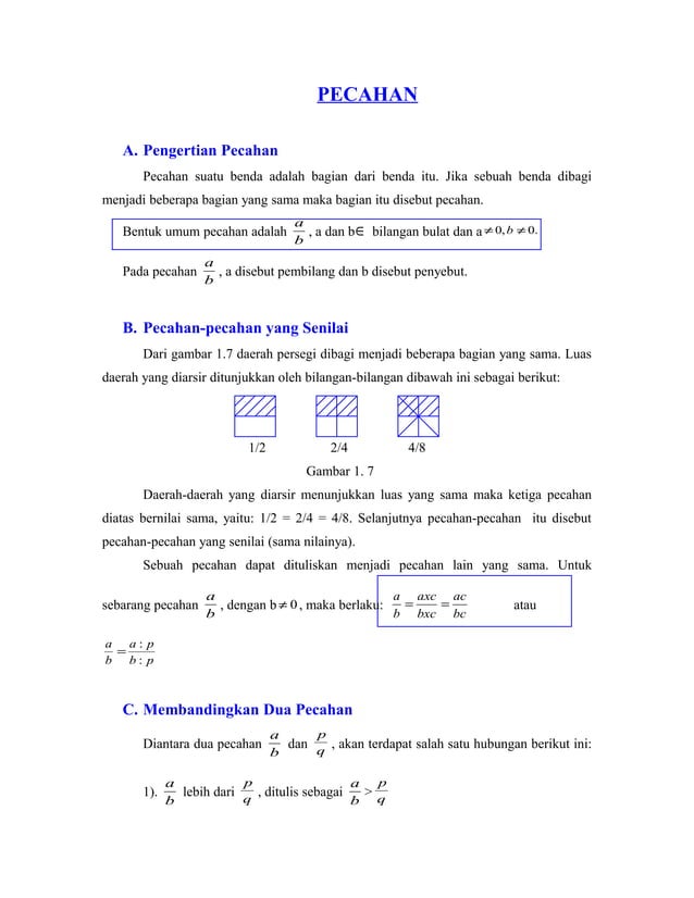 Rumus VB Pecahan | PDF