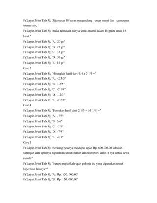 Rumus VB Pecahan | DOC