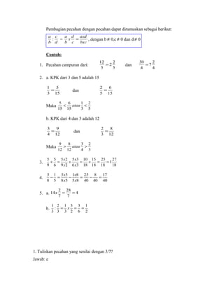Rumus VB Pecahan | DOC