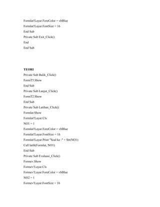 Rumus VB Pecahan | DOC