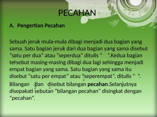 PECAHAN materi IPA Sekolah menengah pertama (smP) | PPTX