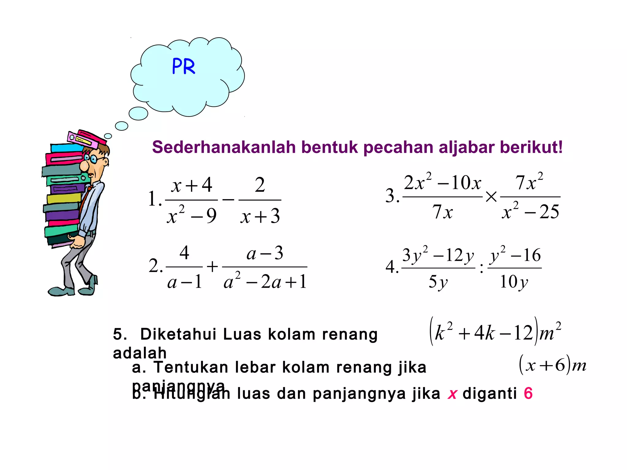 Pecahan aljabar1 | PPT