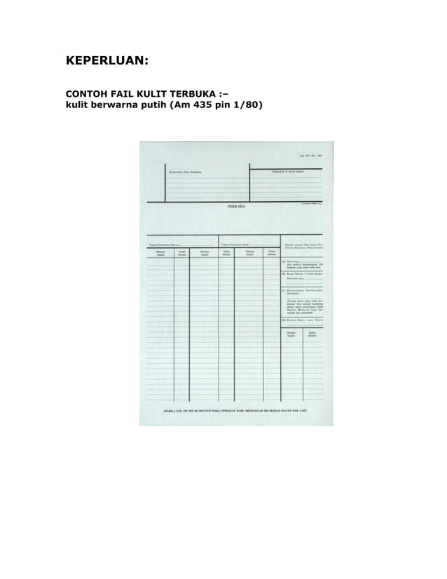 Pecahan fail pengurusan pss | PDF