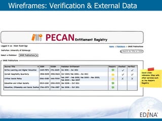 PECAN Phase 2: Pilot for Ensuring Continuity of Access via Nesli2 | PPT