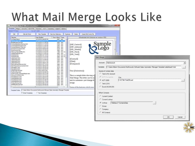 Pec automation tools for Act! | PPTX | Email | Internet