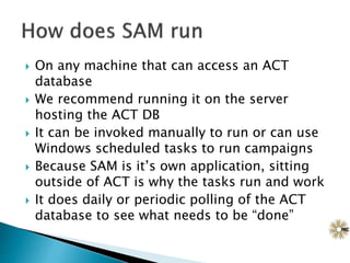 Pec automation tools for Act! | PPTX | Email | Internet