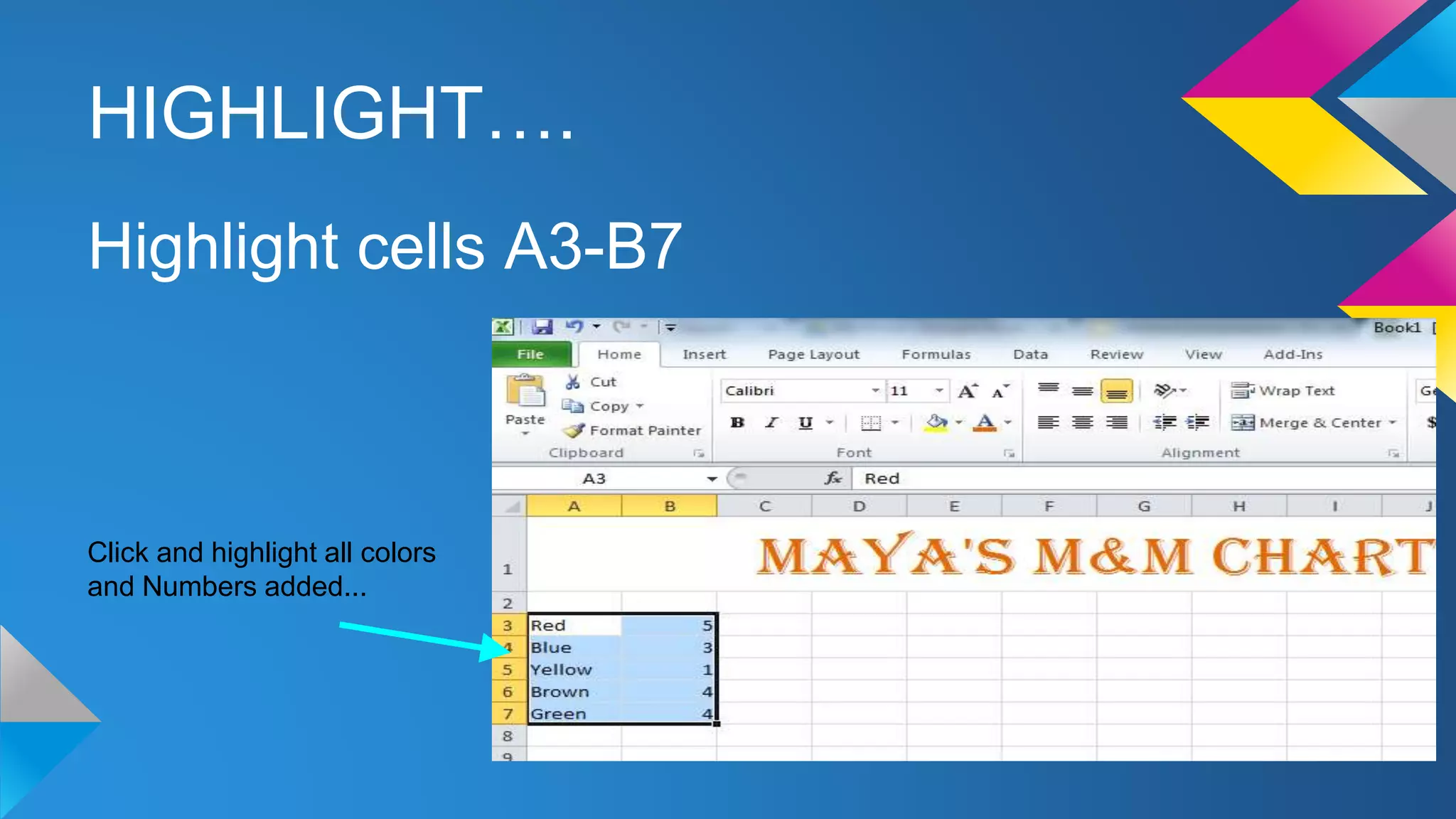 Excel for kids | PPTX