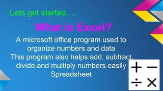 Excel for kids | PPTX