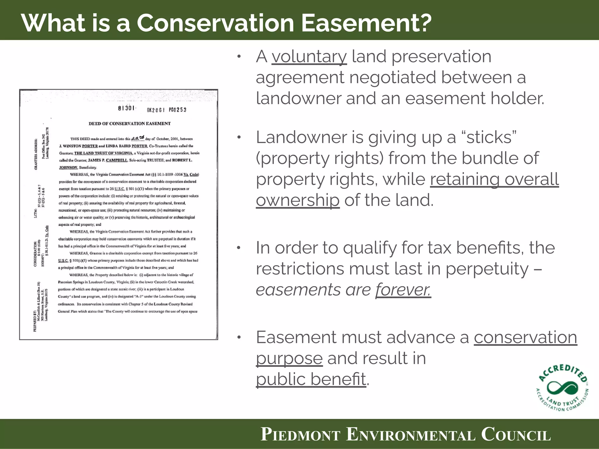 Intro to Conservation Easements | PDF