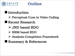 Perceptual Video Coding | PDF