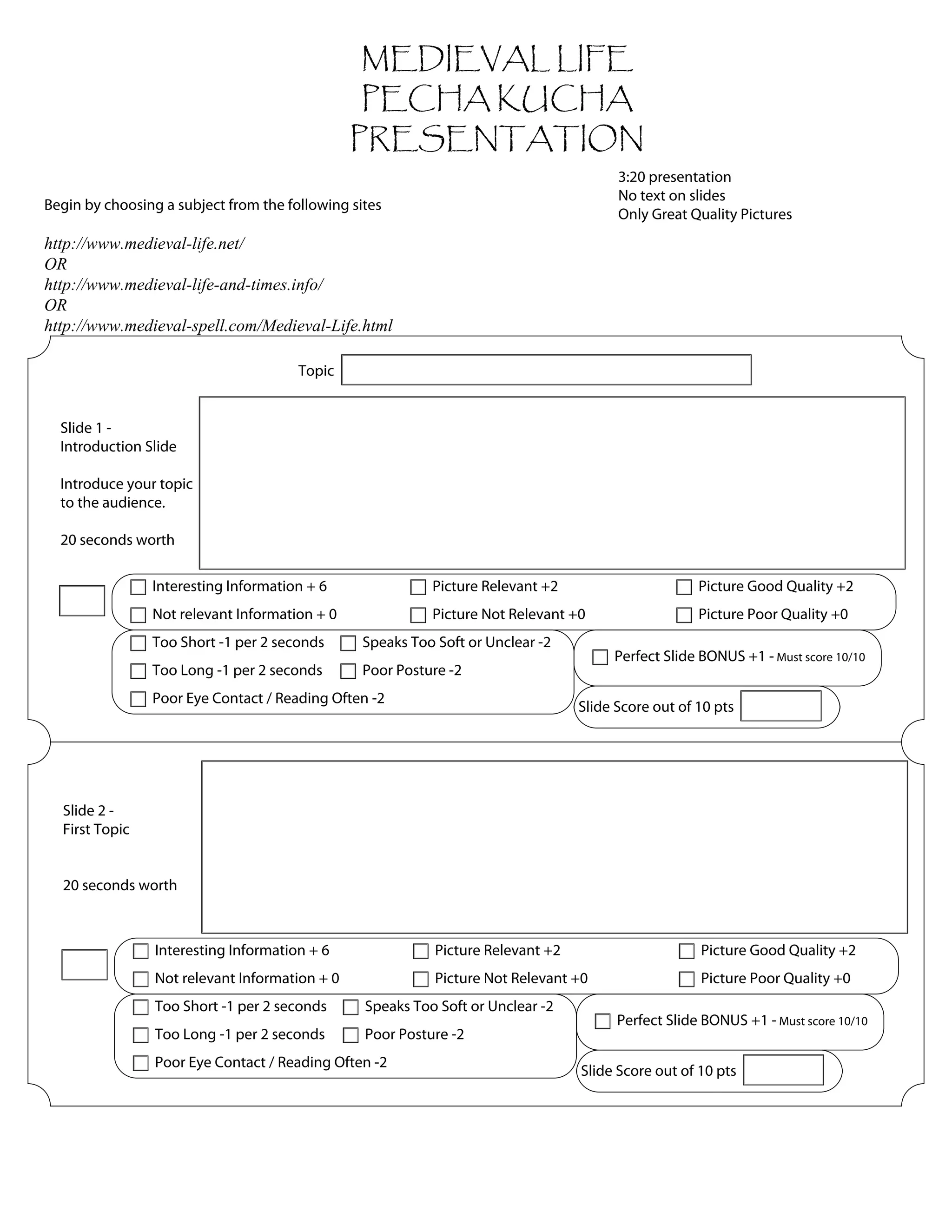 Pecha%20 Kucha%20 Slide%20 Organizer | PDF