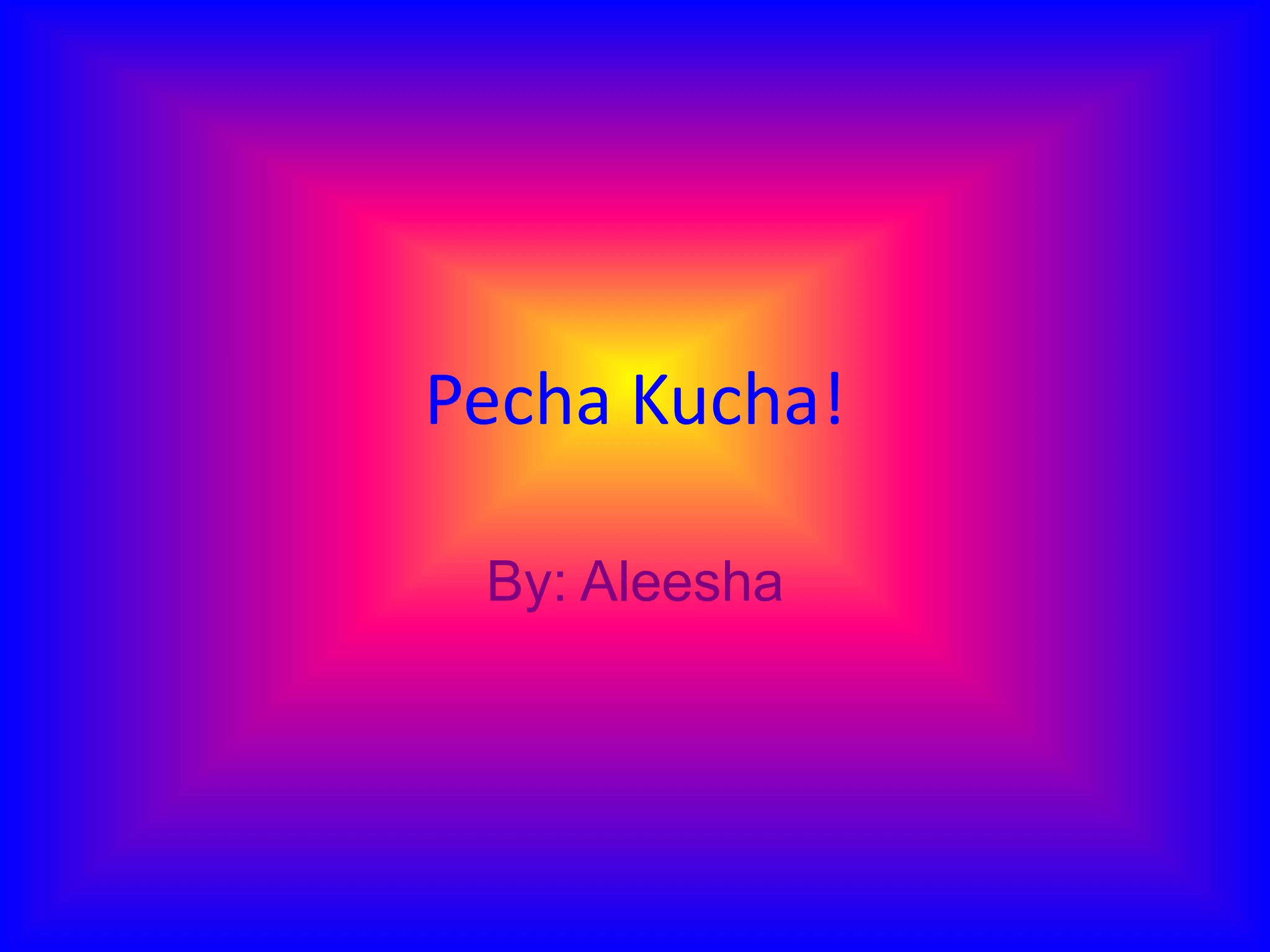 Pecha kucha | PPT