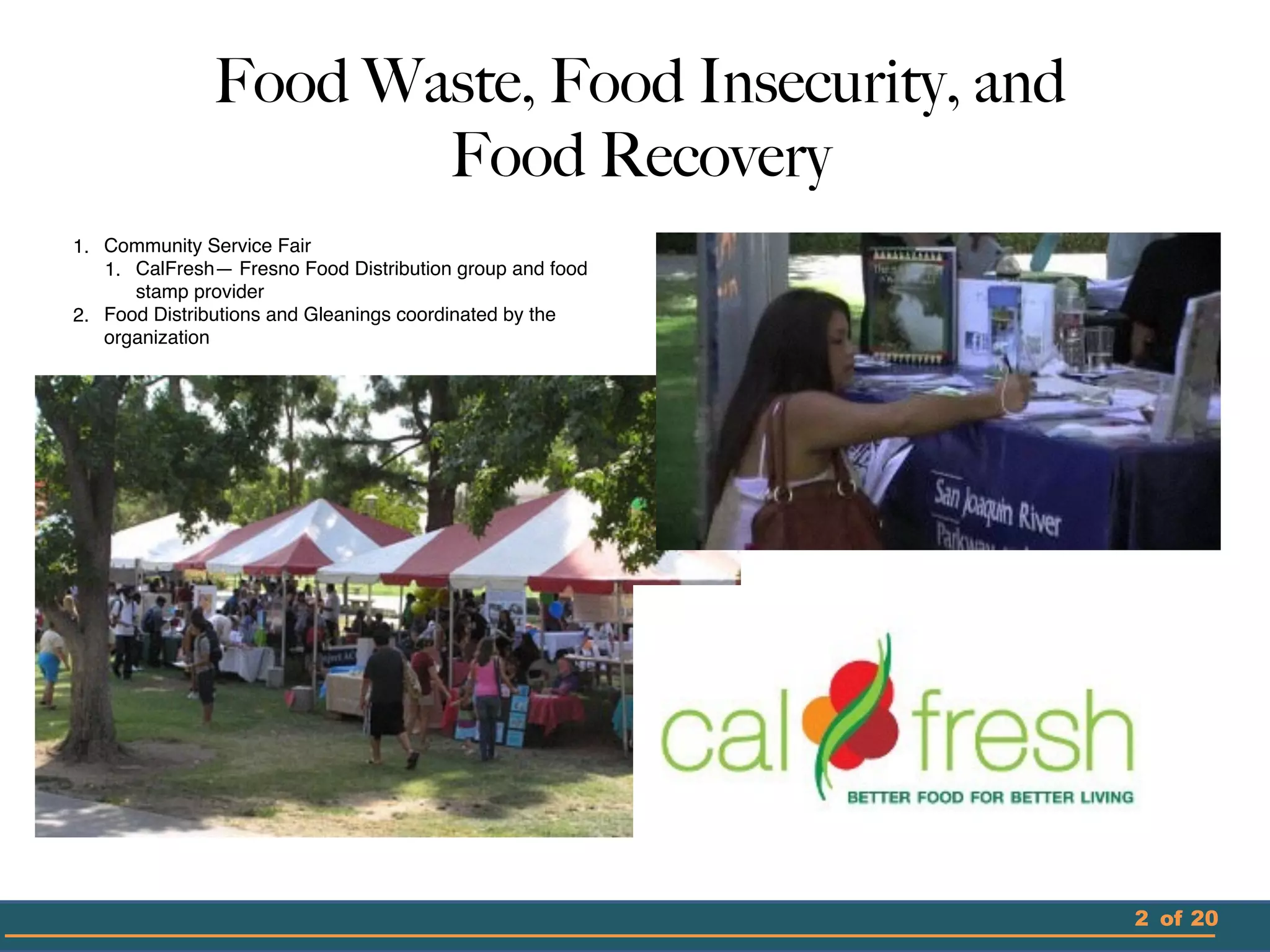 Food Waste, Food Insecurity, and Food Recovery (w/ notes) | PDF