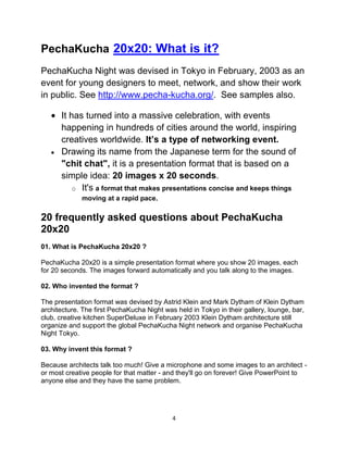 Pecha kucha 20x20 | DOCX